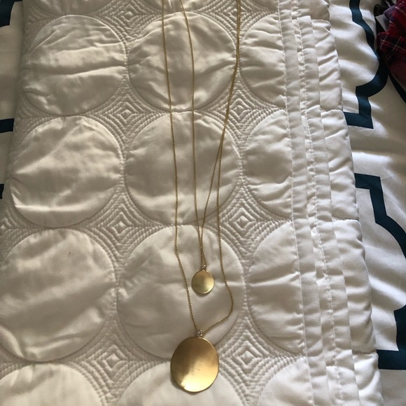 LOFT | Jewelry | Loft Layered Gold Disc Necklace | Poshmark